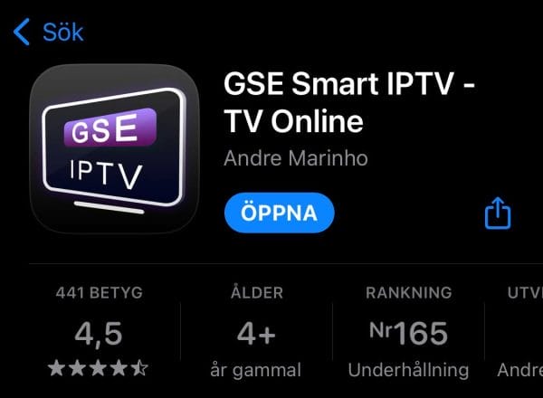 GSE Smart IPTV Instruktioner - IPTV utan Box
